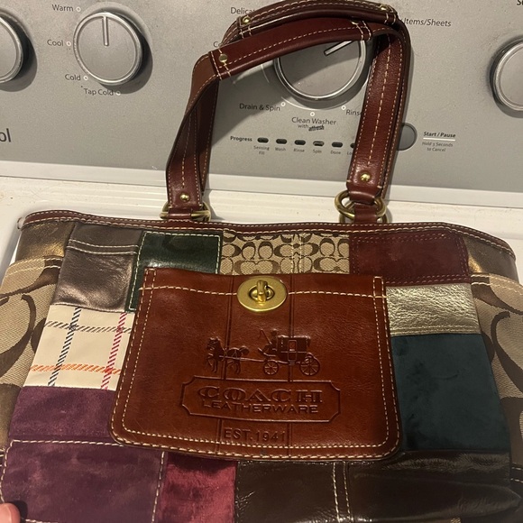 Coach | Bags | Coach Patchwork Leather Tote Bag Multicolor | Poshmark